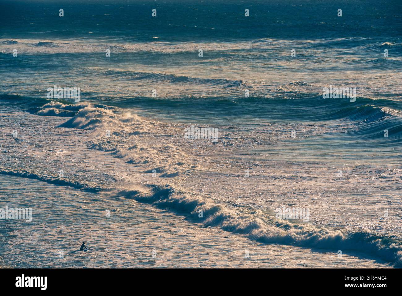 Fascinating view of sea waves in daylight Stock Photo - Alamy