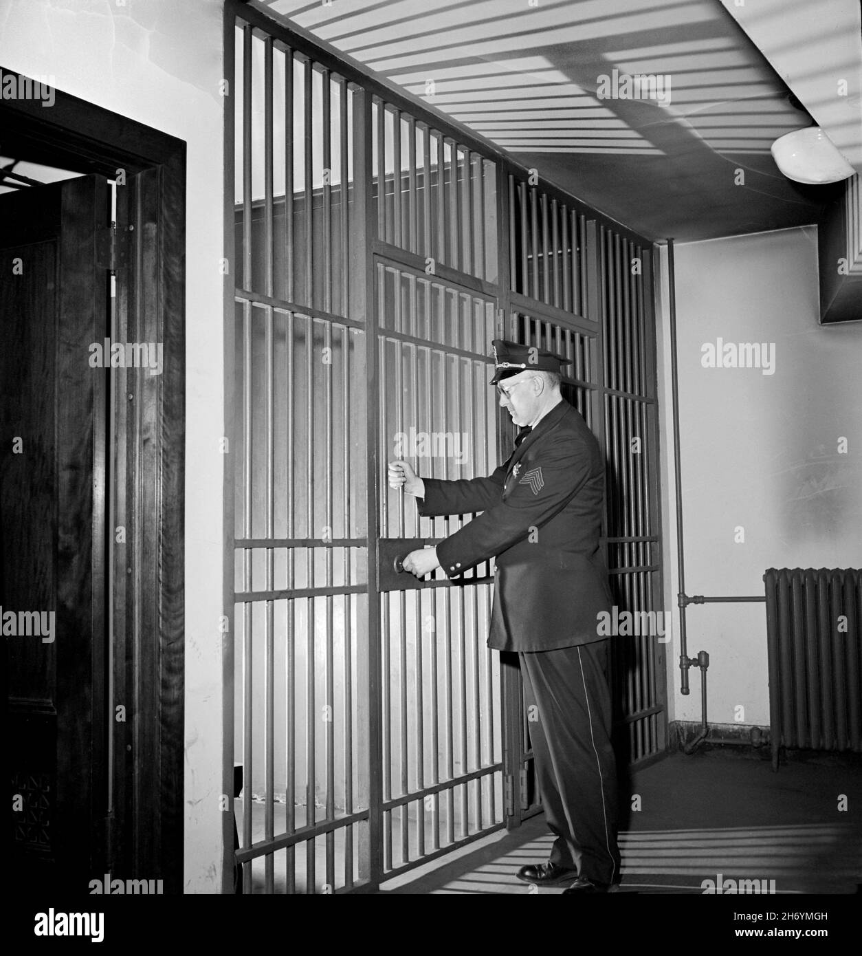Security jail Black and White Stock Photos & Images - Alamy