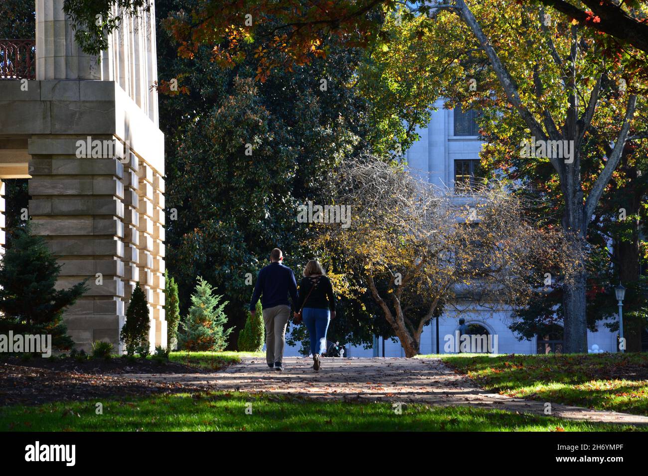 The old Capitol grounds in Raleigh NC Stock Photo - Alamy