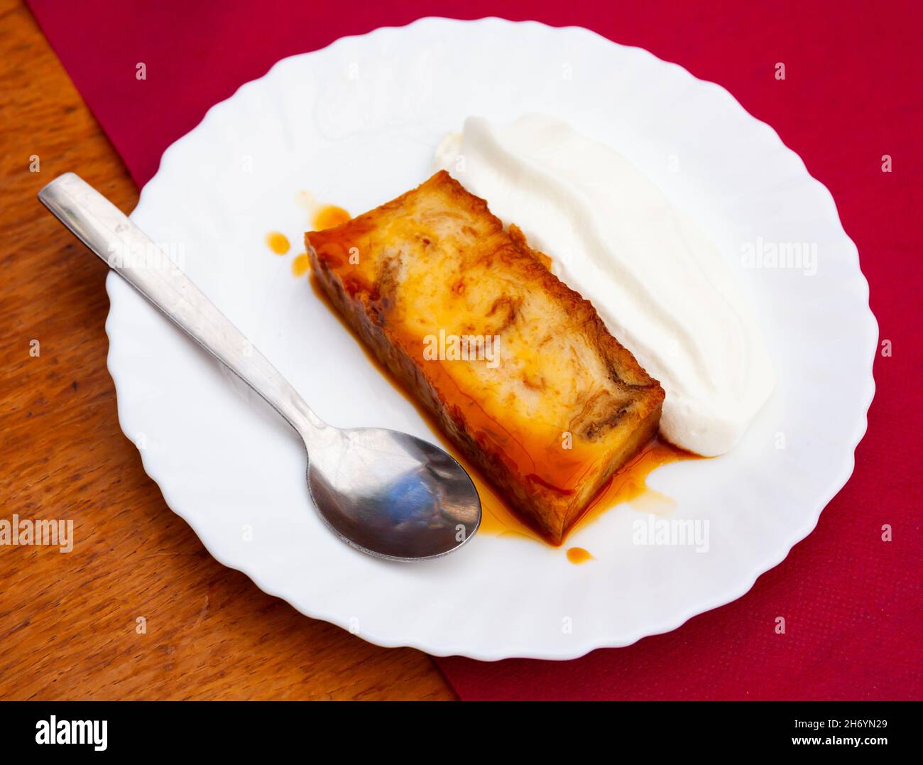 Traditional dessert of English cuisine is pudding Stock Photo - Alamy