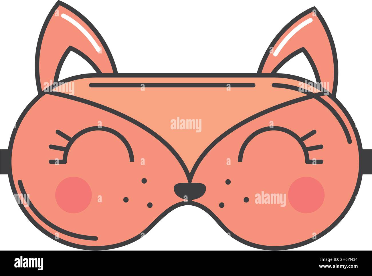 Fox sleep mask Stock Vector Images - Alamy