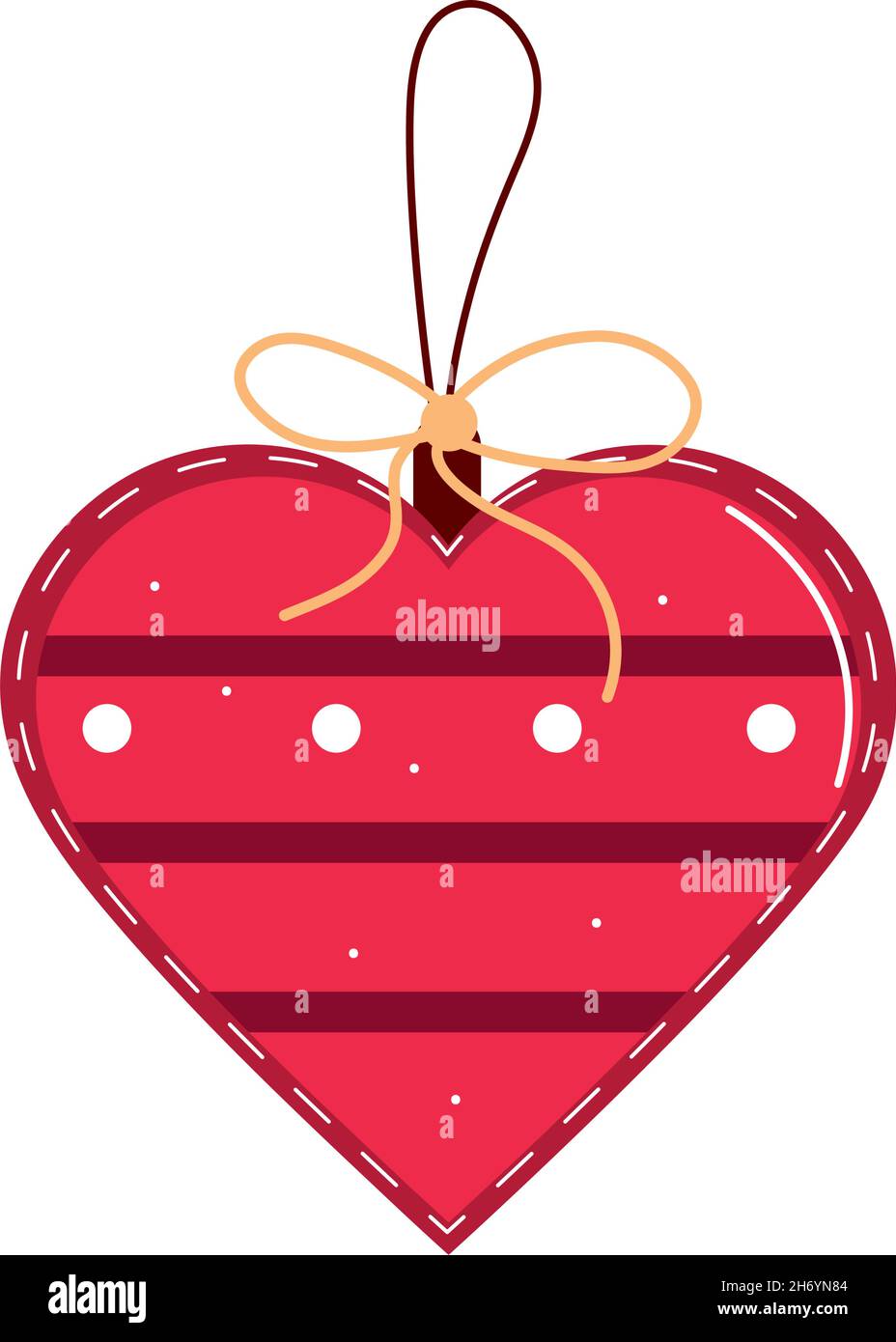 christmas heart decoration Stock Vector Image & Art - Alamy