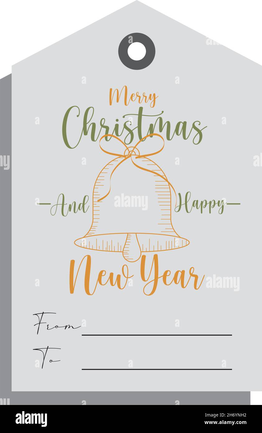 christmas gift tag icon Stock Vector Image & Art - Alamy