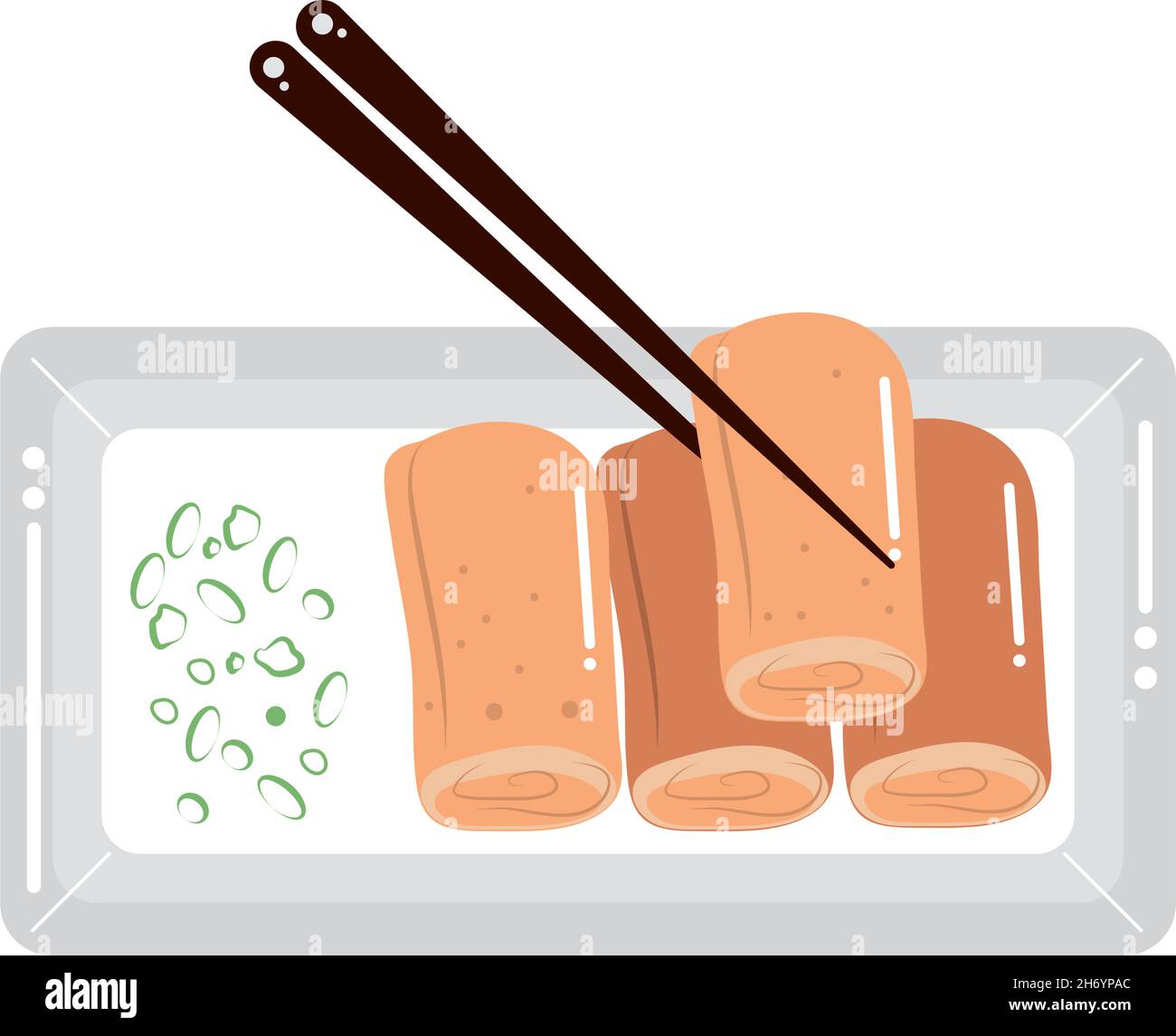 Spring roll china Stock Vector Images - Alamy