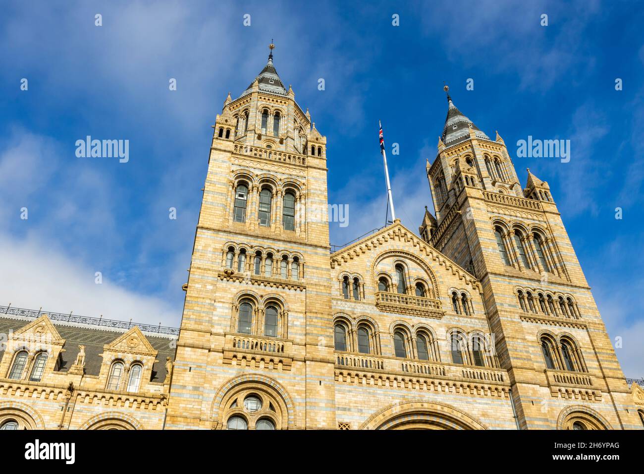 The iconic Natural History Museum, the Alfred Waterhouse building, in ...
