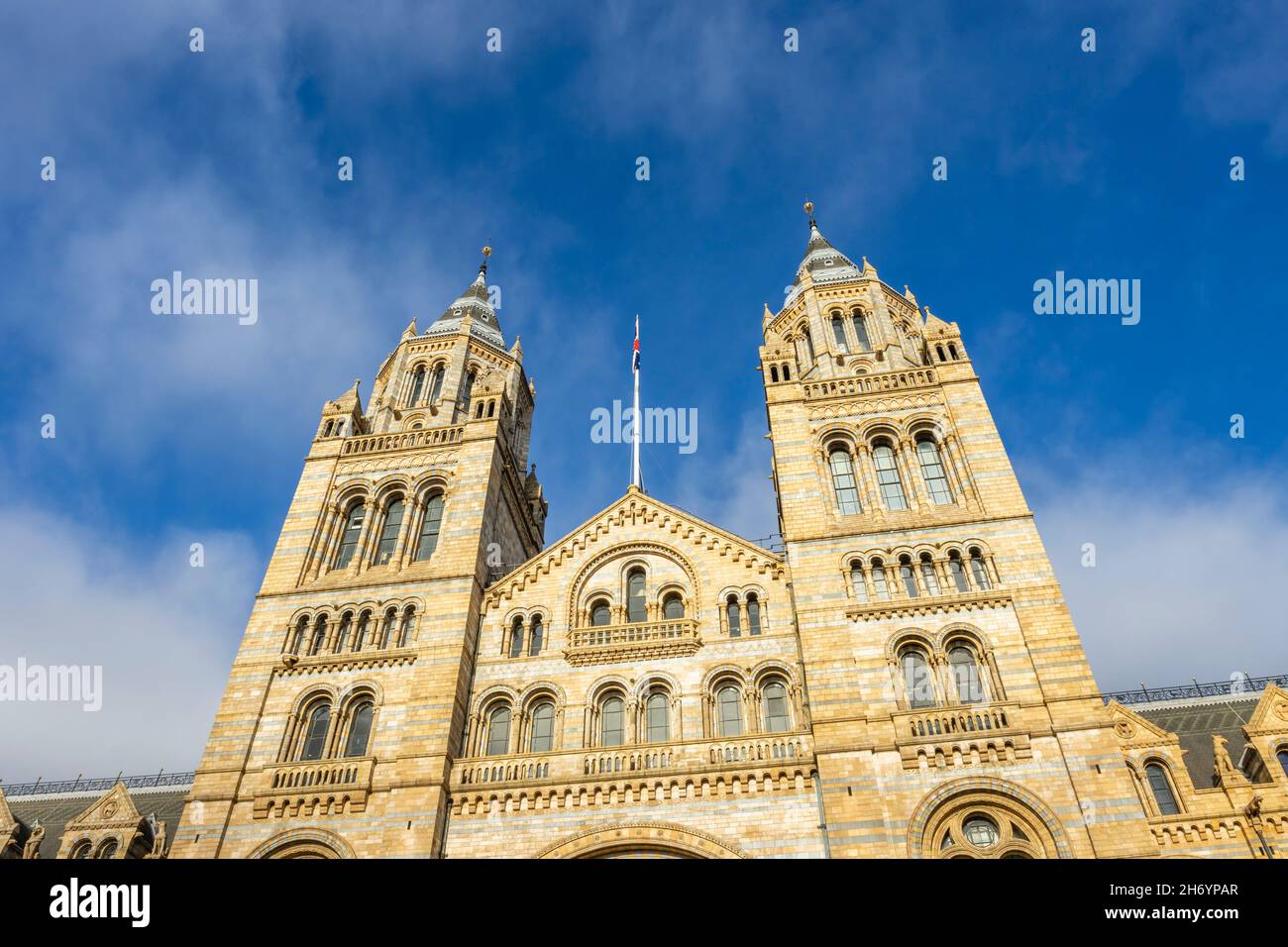 The iconic Natural History Museum, the Alfred Waterhouse building, in ...