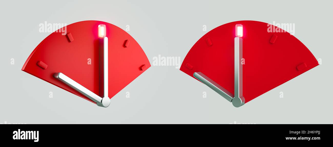 Two clocks graphic hi-res stock photography and images - Alamy