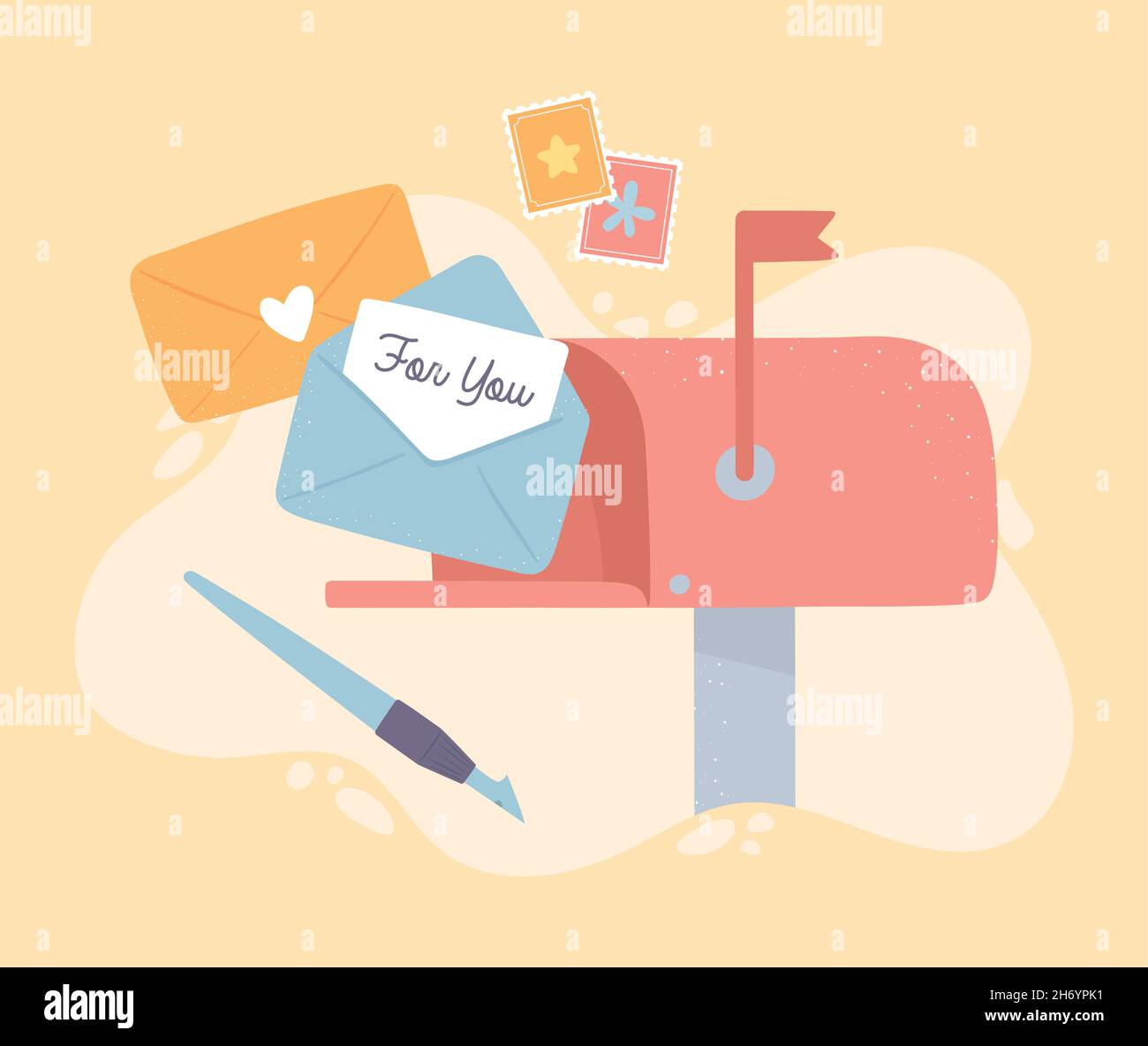 Letters in a container Stock Vector Images - Alamy