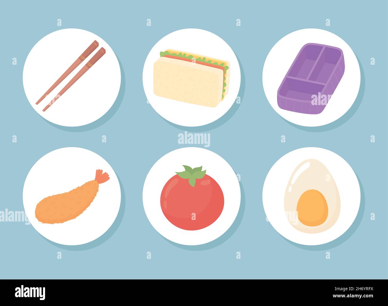 Bento box and chopsticks Stock Vector Images - Alamy
