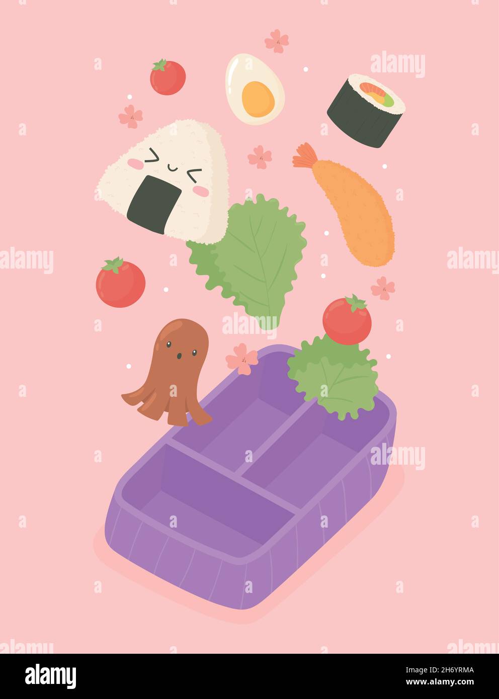 cute cartoon bento box Stock Vector Image & Art - Alamy