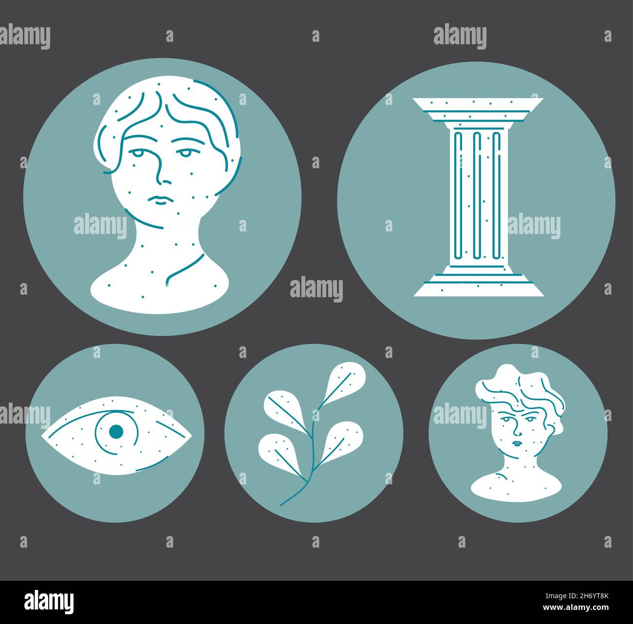 ancient greek icons Stock Vector Image & Art - Alamy