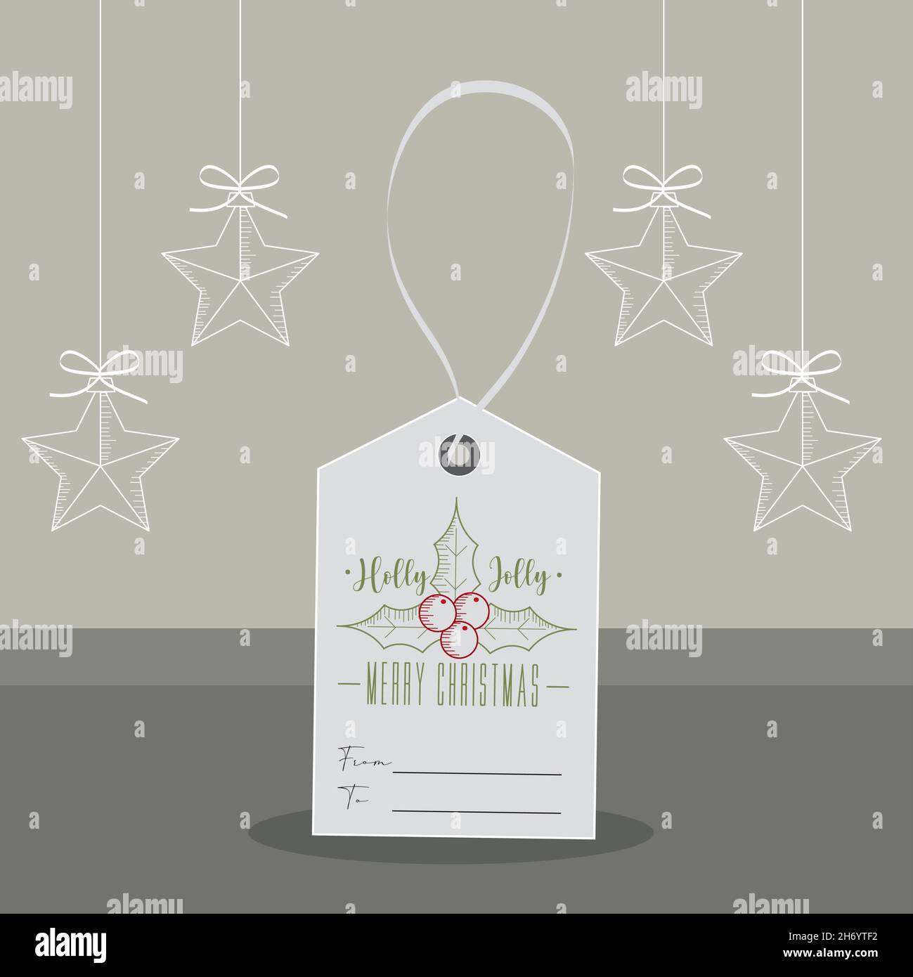 christmas gift tag layout Stock Vector Image & Art - Alamy