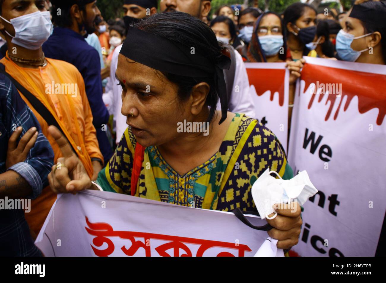 Bangladesh. 17th Oct, 2021. Mass rallies and movements are going on in ...