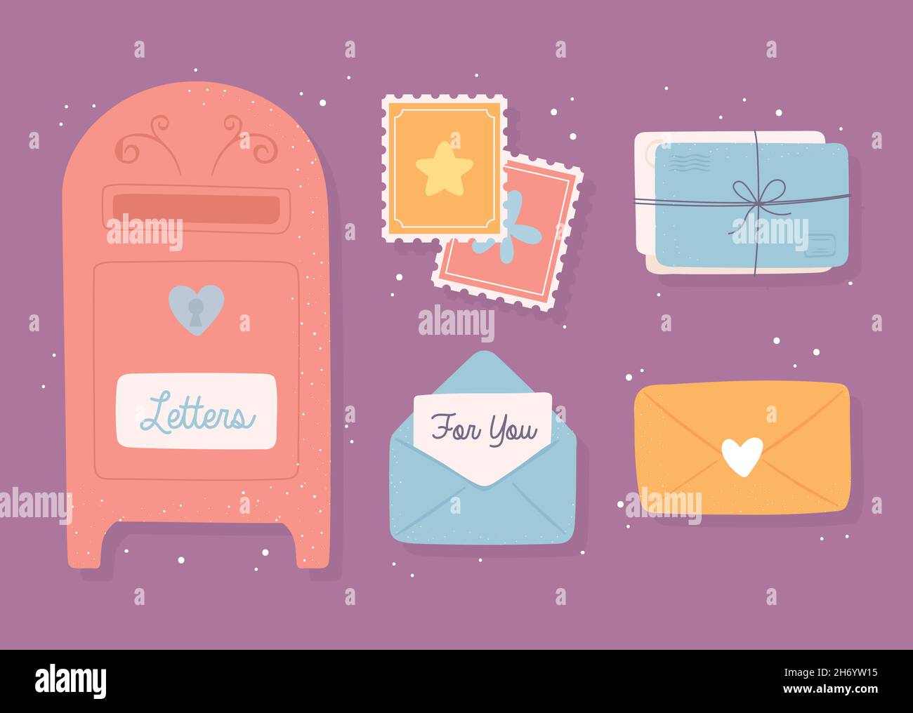 post letters mailbox Stock Vector Image & Art - Alamy