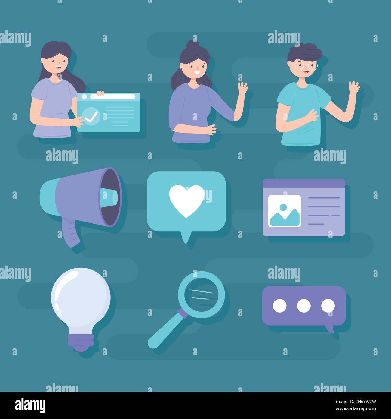 digital business people Stock Vector Image & Art - Alamy