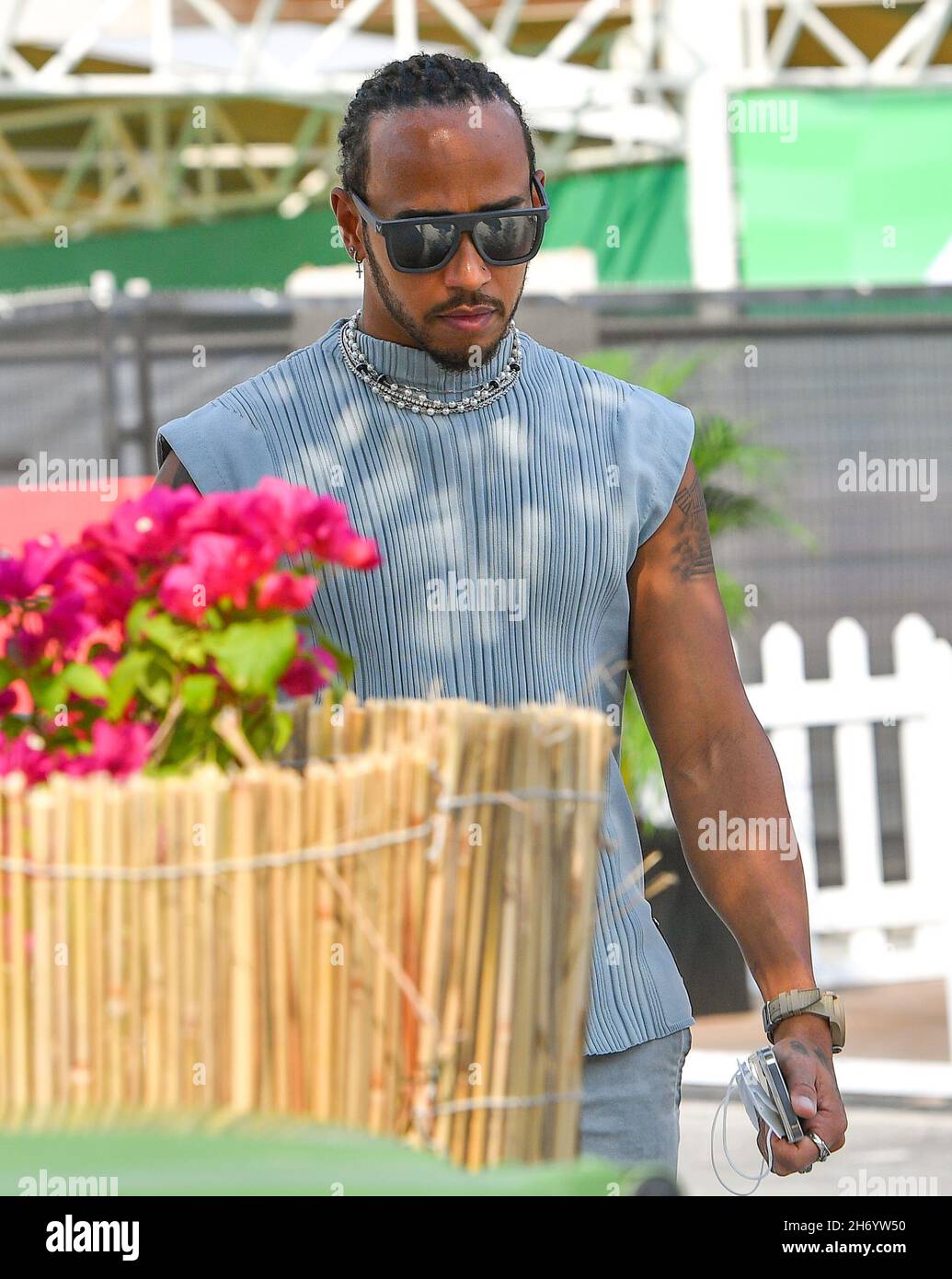 Doha, Qatar. 18th Nov, 2021. Mercedes-AMG Petronas driver Lewis ...