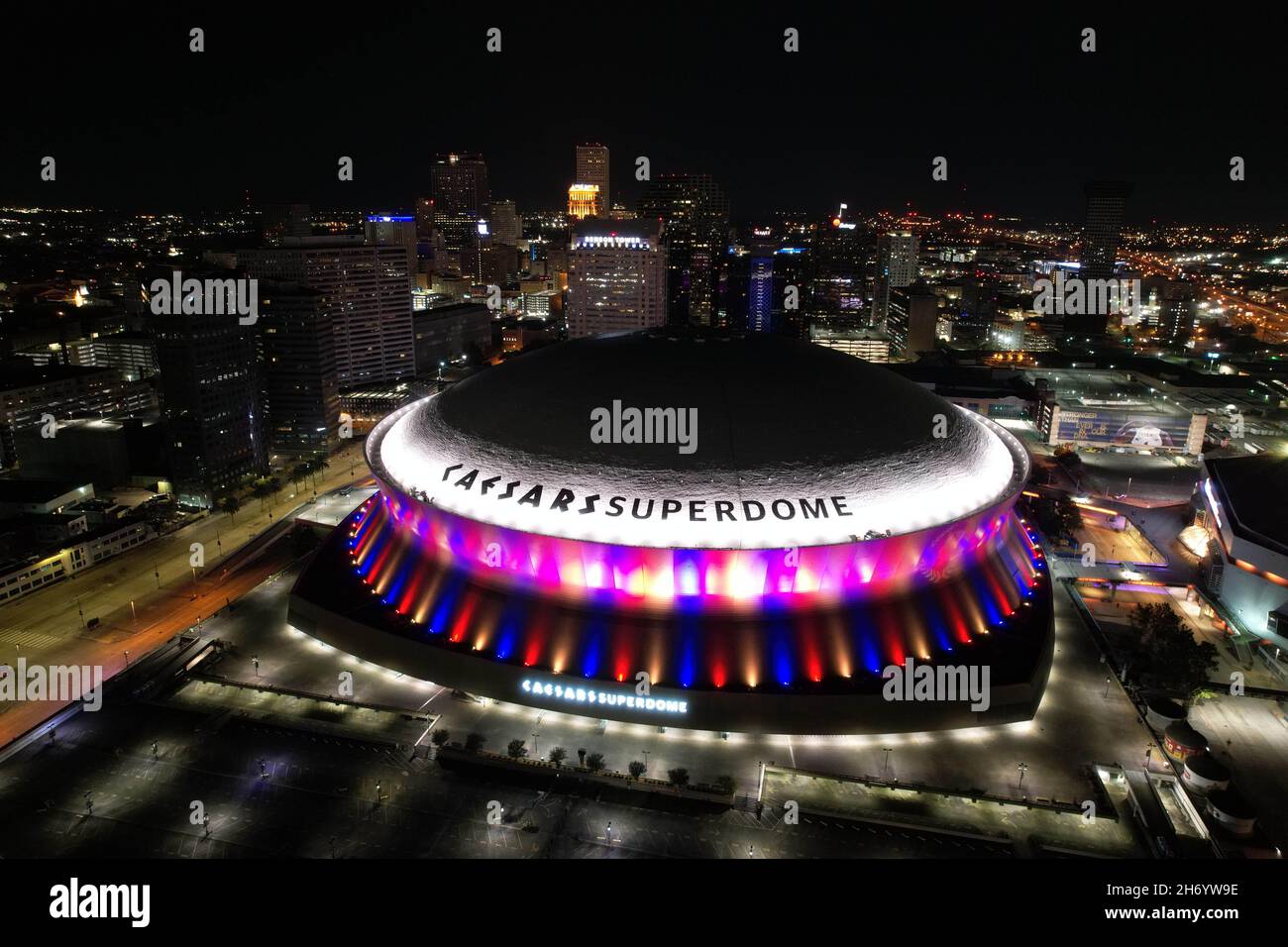 New Orleans, United States. 13th Nov, 2021. An aerial view of the ...