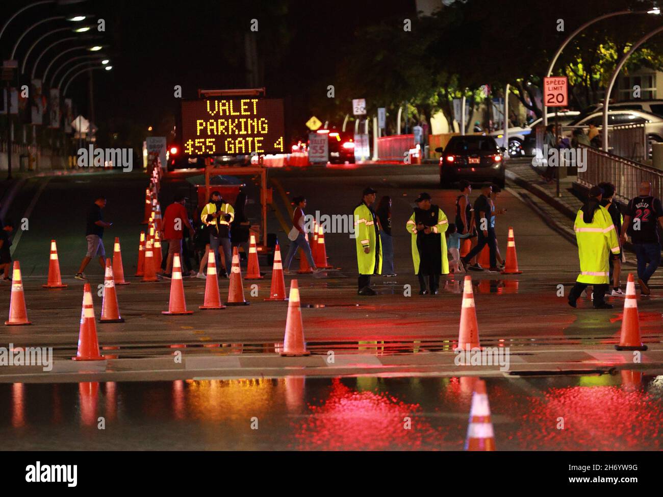 Miami, FL, USA. 18th Nov, 2021. Street view as flooding rainfall hit ...