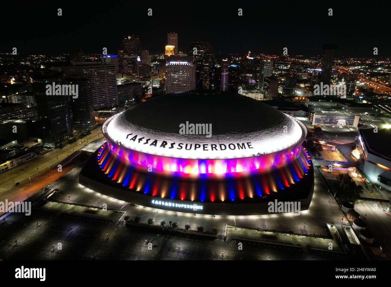 New Orleans, United States. 13th Nov, 2021. An aerial view of the ...