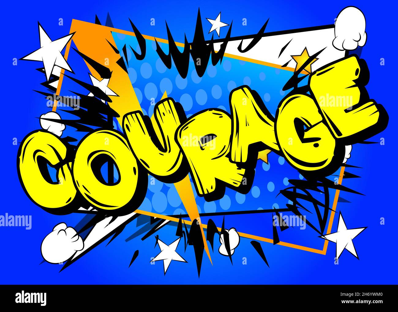 Courage Word Art