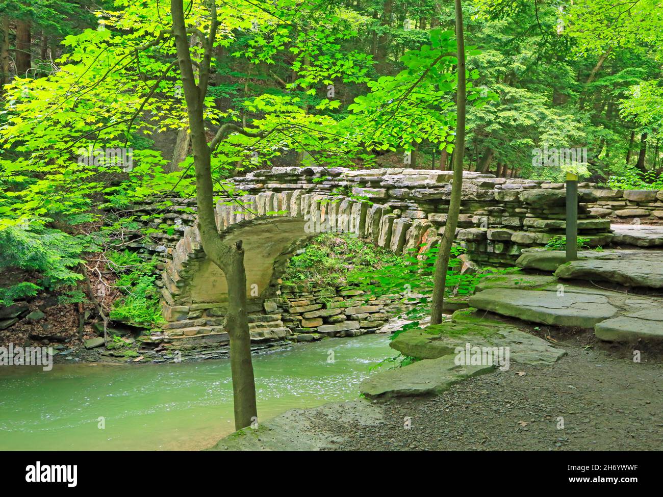 Brook bridge in park hi-res stock photography and images - Alamy