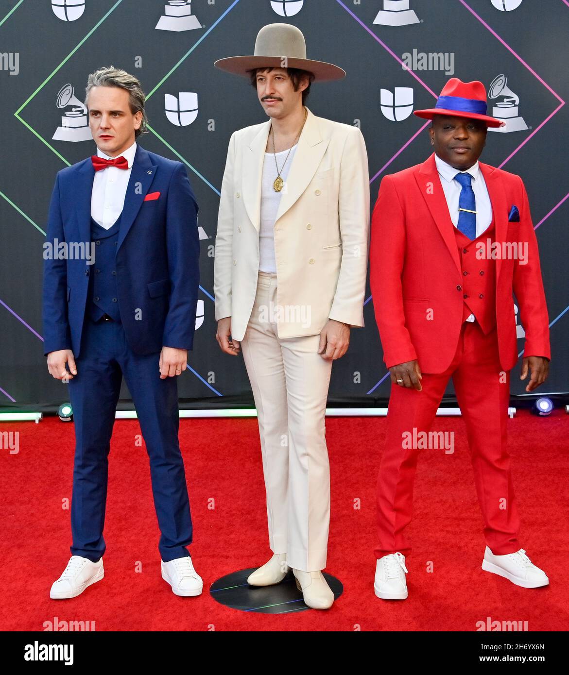 Nevada, United States. 18th Nov, 2021. Adan Jodorowsky (C) arrives for ...