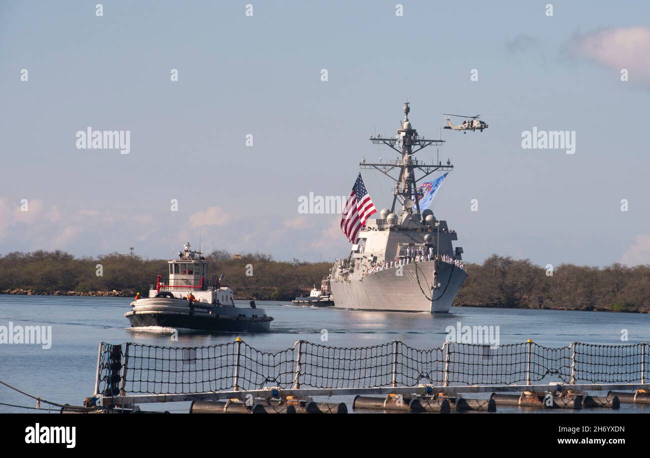 The U.S. Navy's newest guided-missile destroyer, the future USS Daniel ...