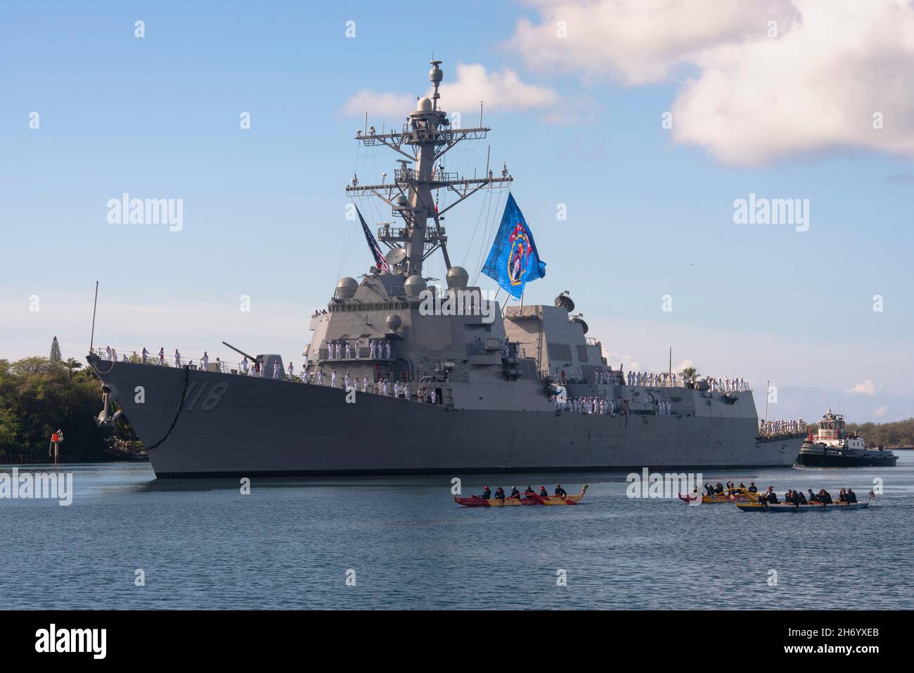 The U.S. Navy's newest guided-missile destroyer, the future USS Daniel ...