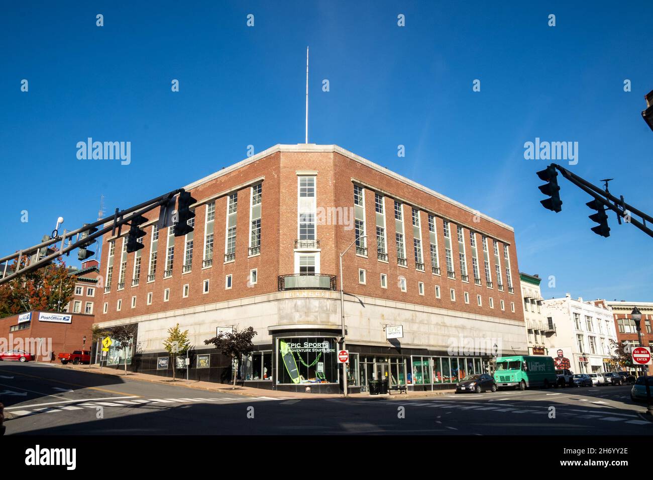 Bangor, ME - USA - Oct. 12, 2021: Landscape view of the massive iconic ...