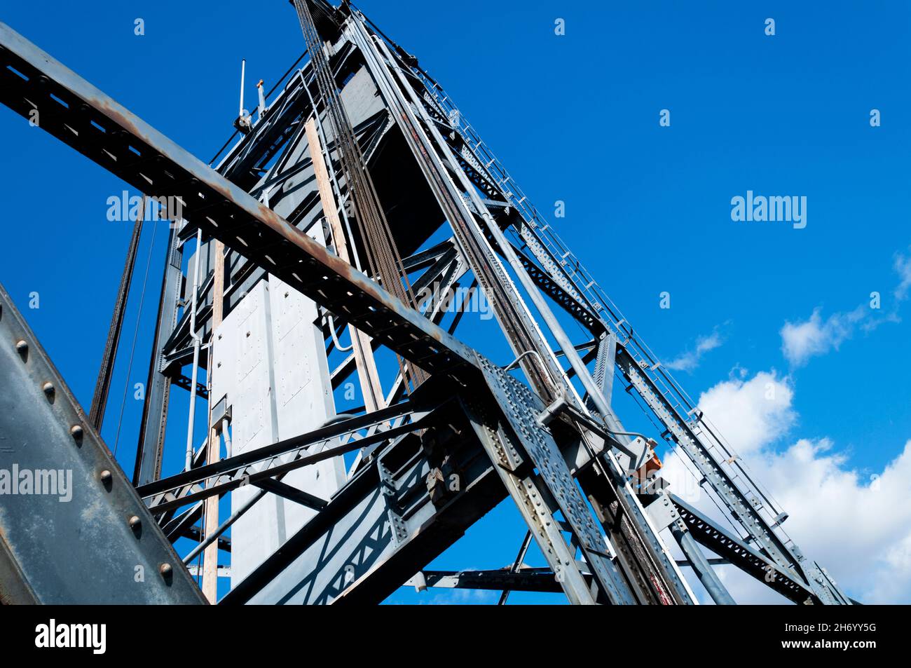 Detailed close-up of Stillwater Lift Bridge structure Stock Photo - Alamy