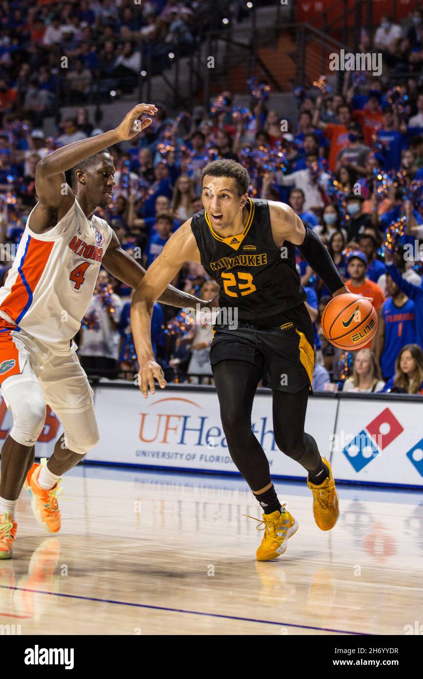 November 18, 2021: Milwaukee Panthers guard Patrick Baldwin Jr. (23 ...