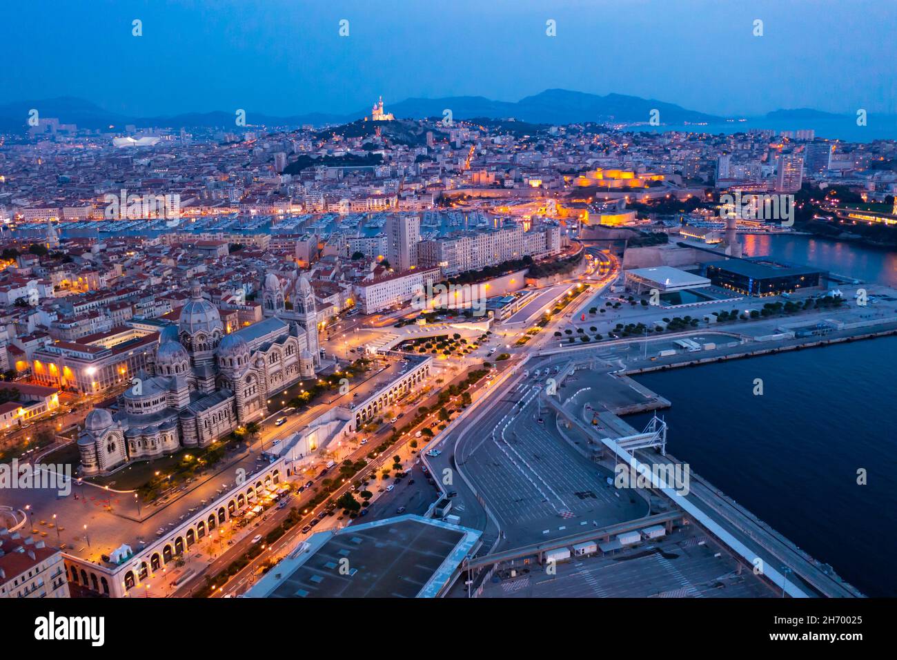 Birds eye view marseille hi-res stock photography and images - Alamy