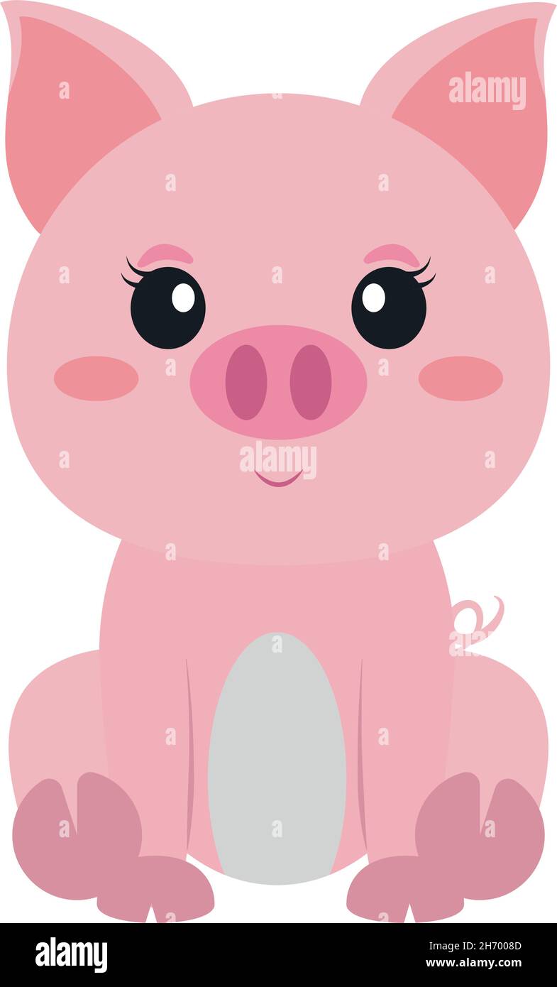 cute pig cartoon Stock Vector Image & Art - Alamy