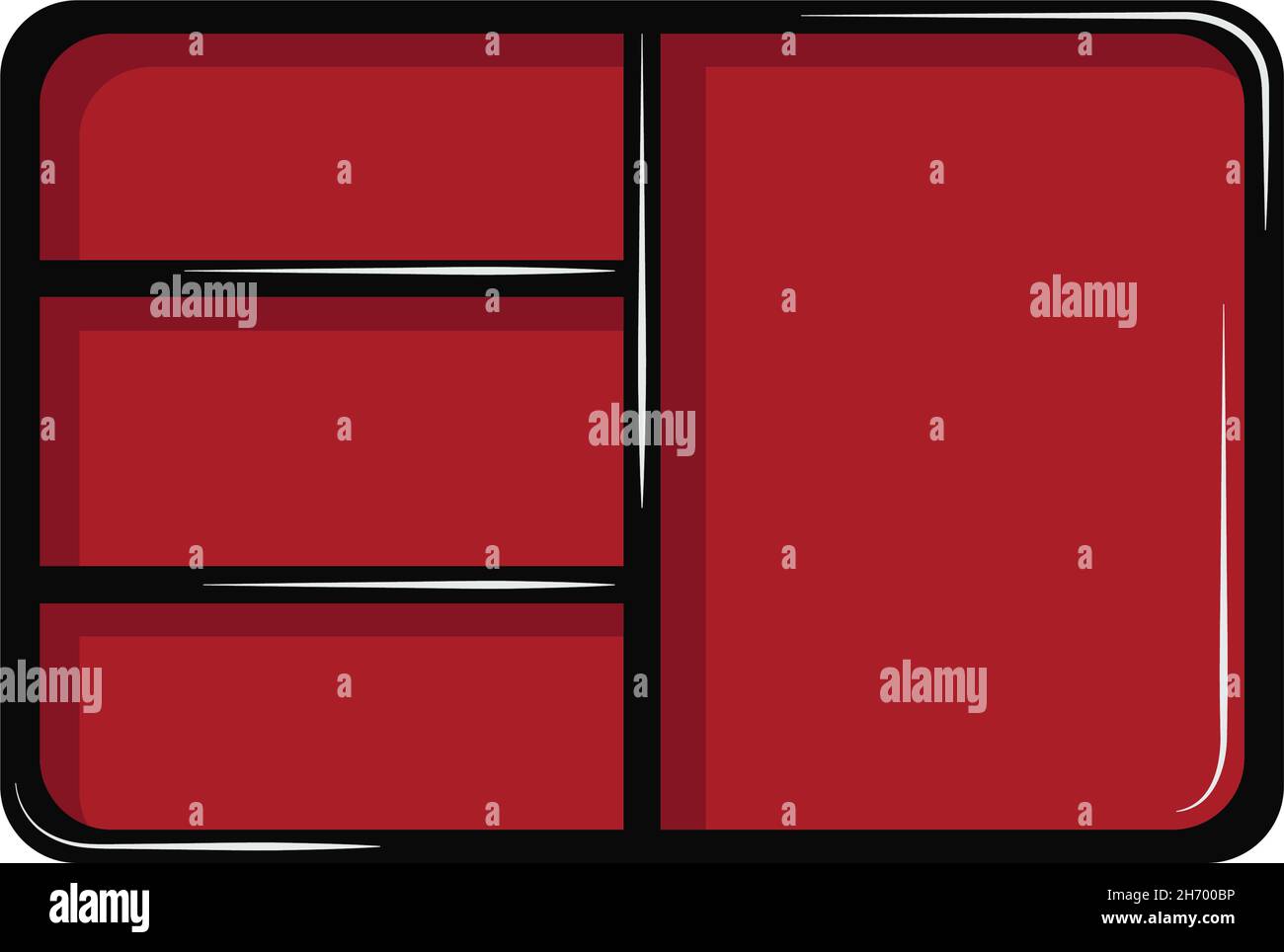 Asian bento bowl Stock Vector Images - Alamy