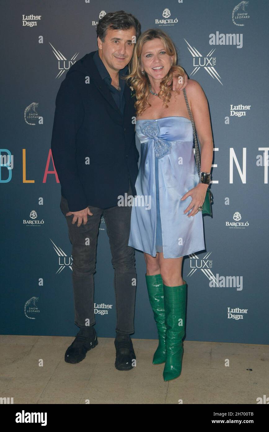 Luca Bernabei and Paola Bernabei attend the launch party of the TV ...