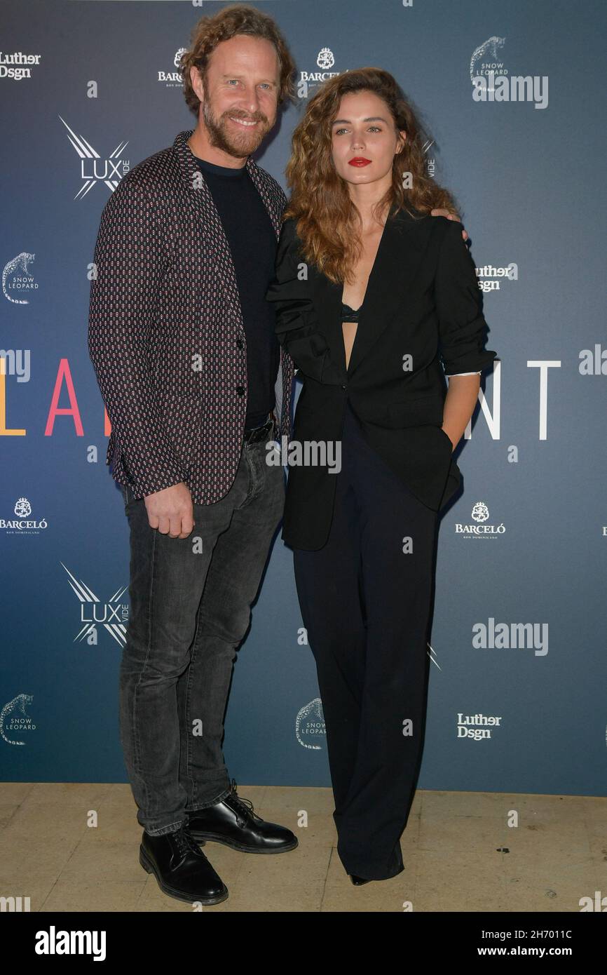 Jan Michelini (L), and Giusy Buscemi (R) attend the launch party of the ...