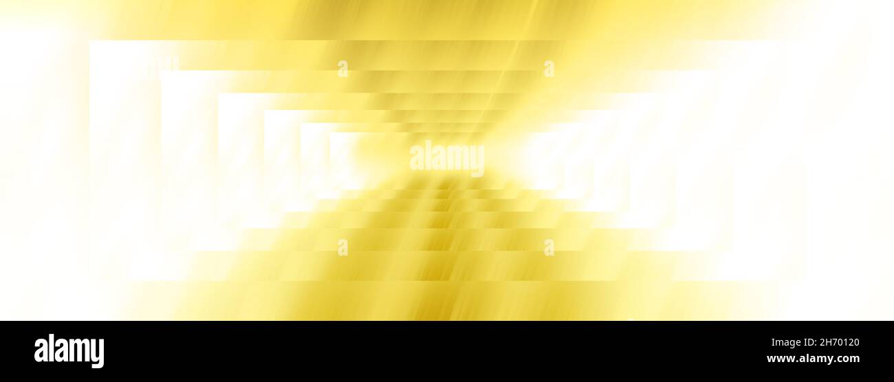 An abstract concentric golden block shape background image Stock Photo ...