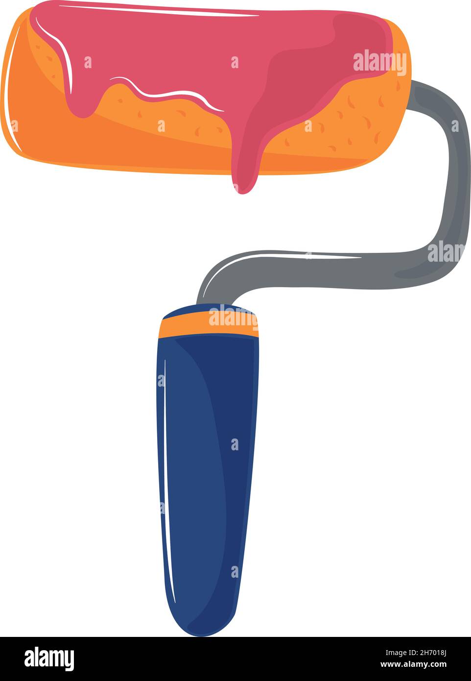 roller paint color Stock Vector Image & Art - Alamy