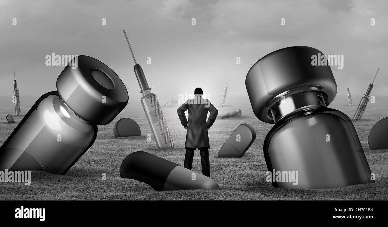 Medical doctor challenge concept and medicine challenges idea as a ...