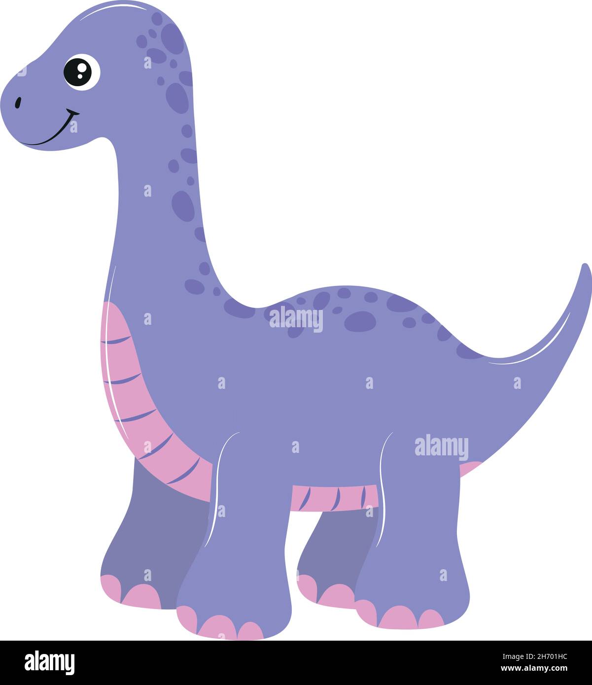 purple cute brachiosaurus Stock Vector Image & Art - Alamy