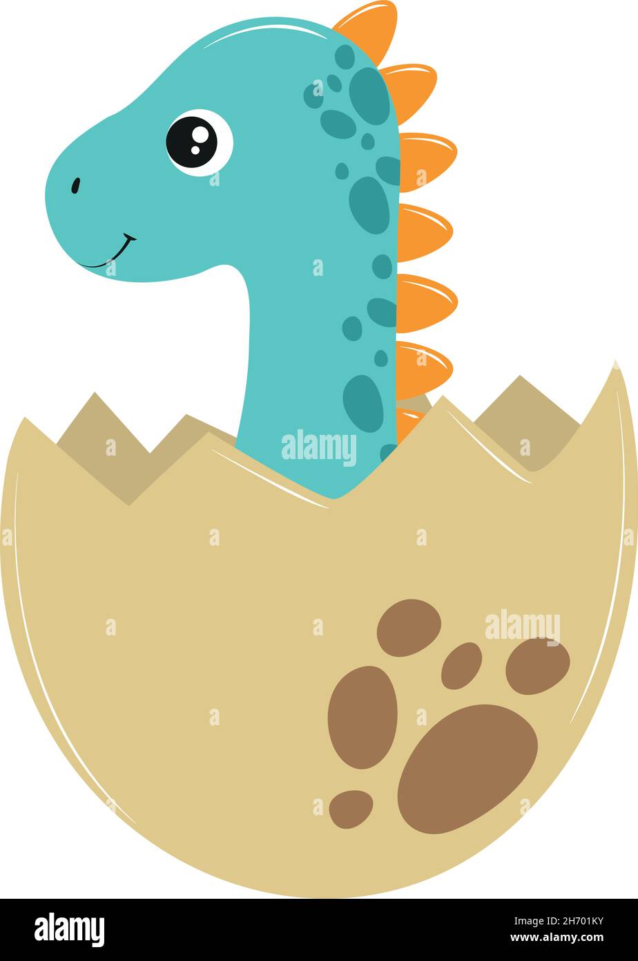 dinosaur in egg shell Stock Vector Image & Art - Alamy