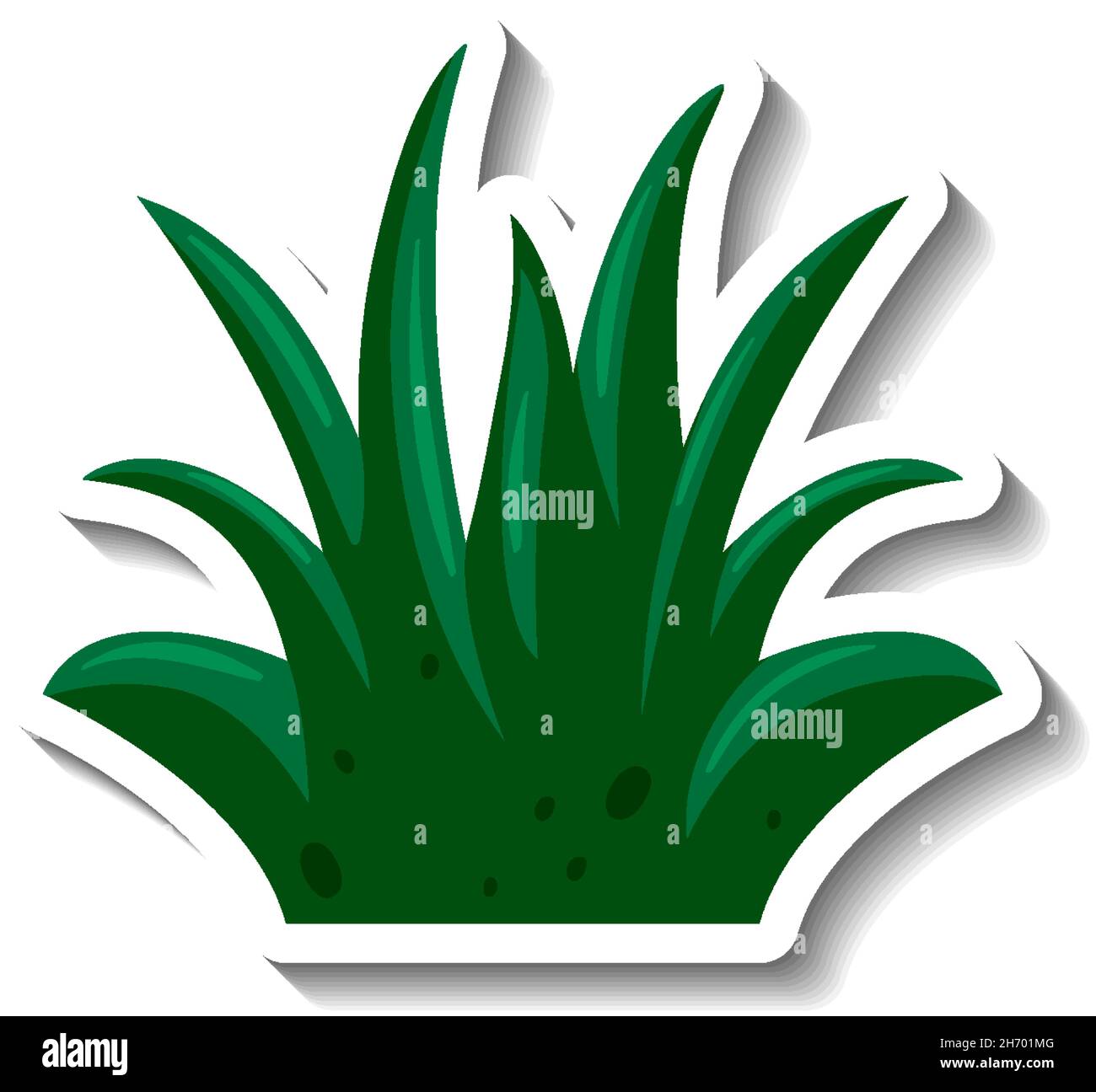 A green grass in cartoon style illustration Stock Vector Image & Art ...