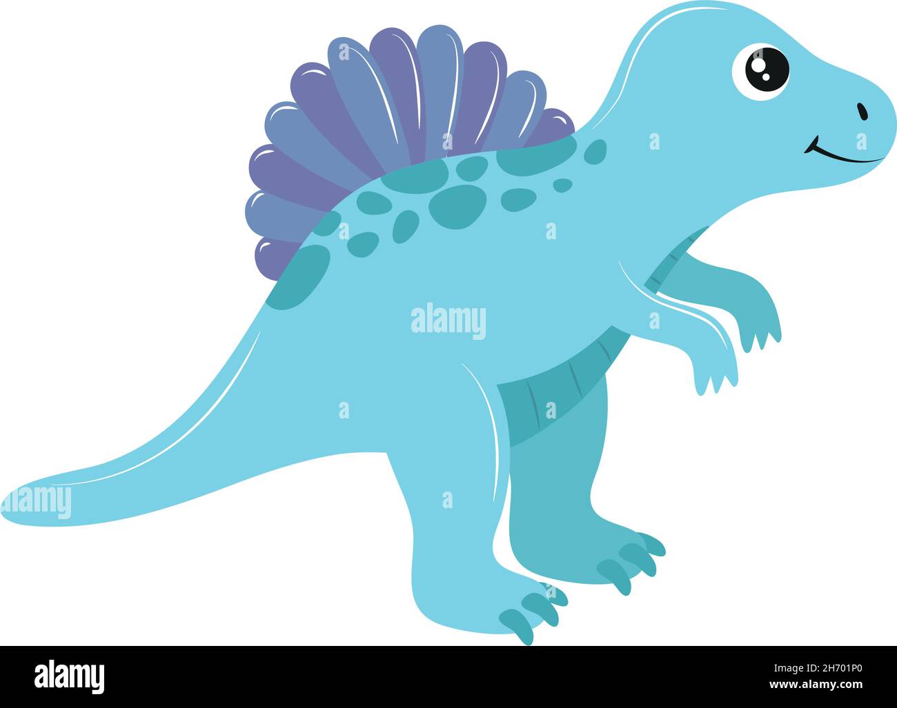cute spinosaurus dinosaur Stock Vector Image & Art - Alamy