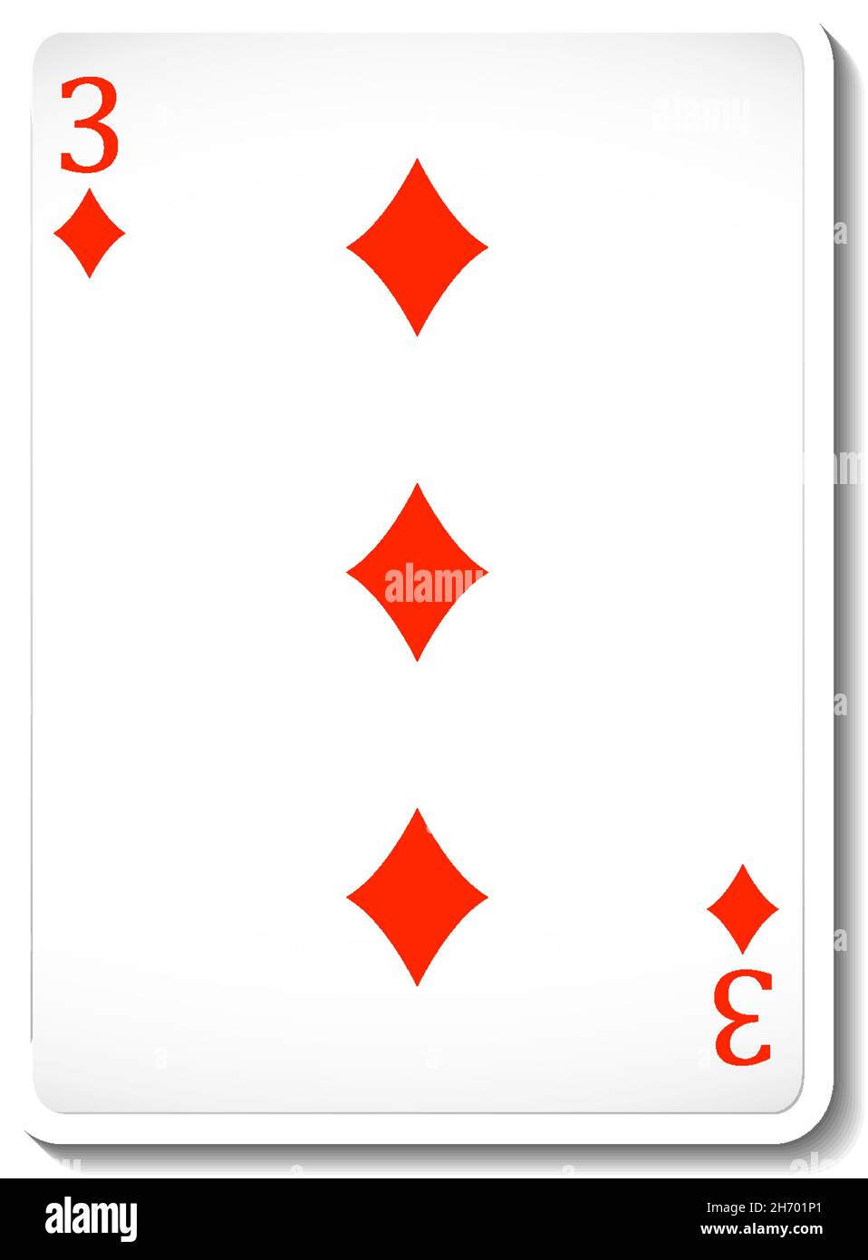 Ace of Diamonds Playing Card Isolated illustration Stock Vector Image ...