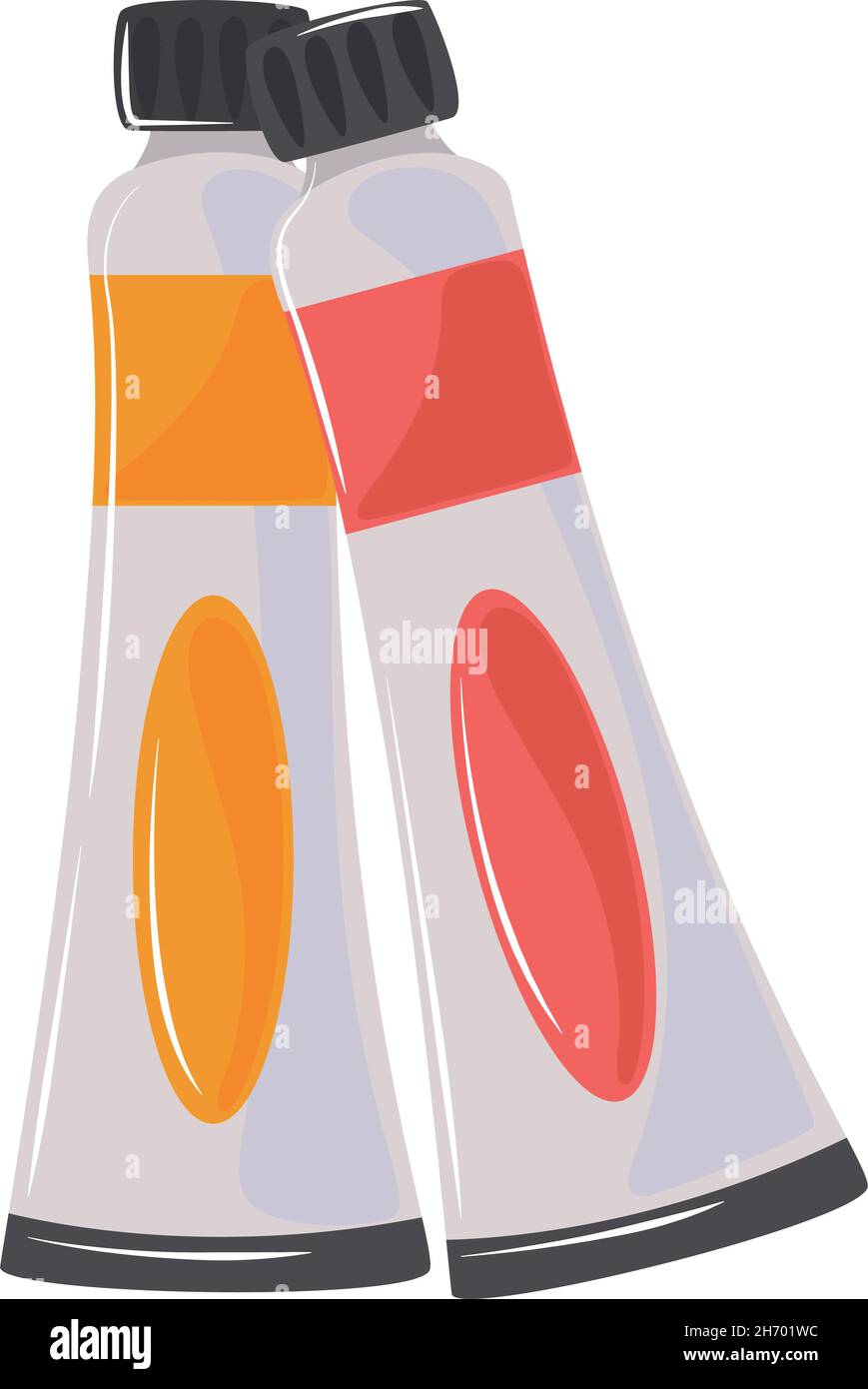 Oil colour tubes Stock Vector Images - Alamy
