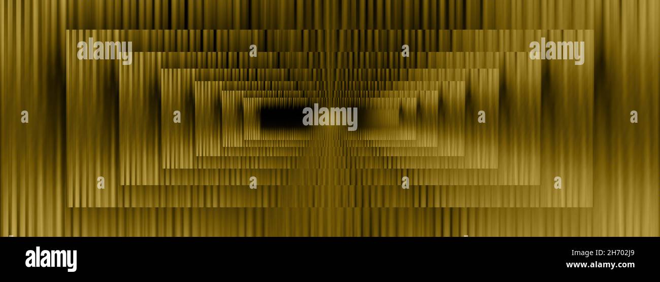 An abstract concentric golden block shape background image Stock Photo ...