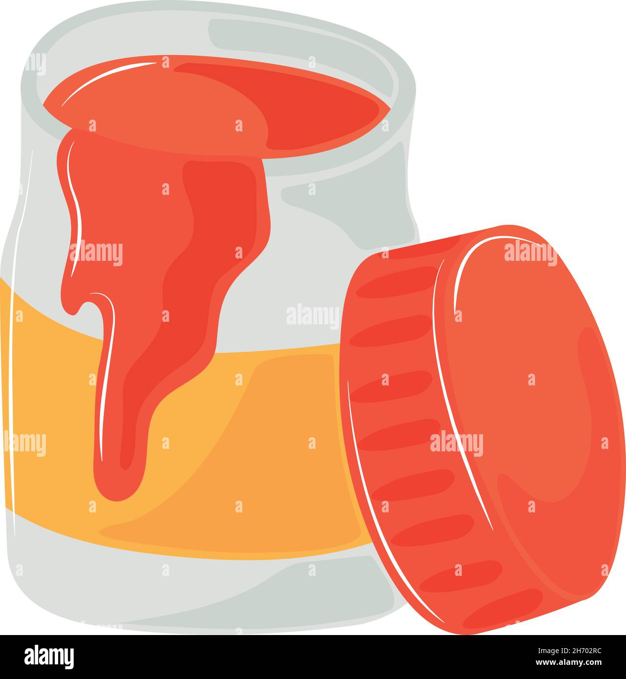 container with paint color Stock Vector Image & Art - Alamy