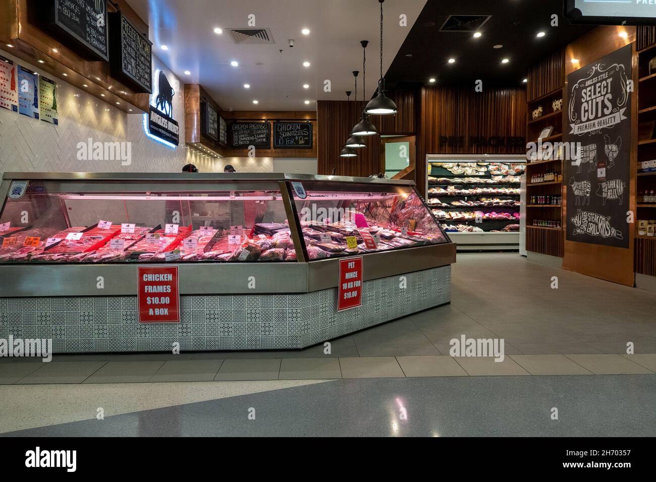 Townsville, Queensland, Australia - November 2021: A butcher shop ...