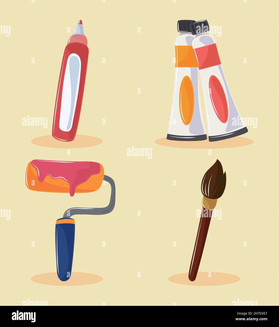 collection art tools Stock Vector Image & Art - Alamy