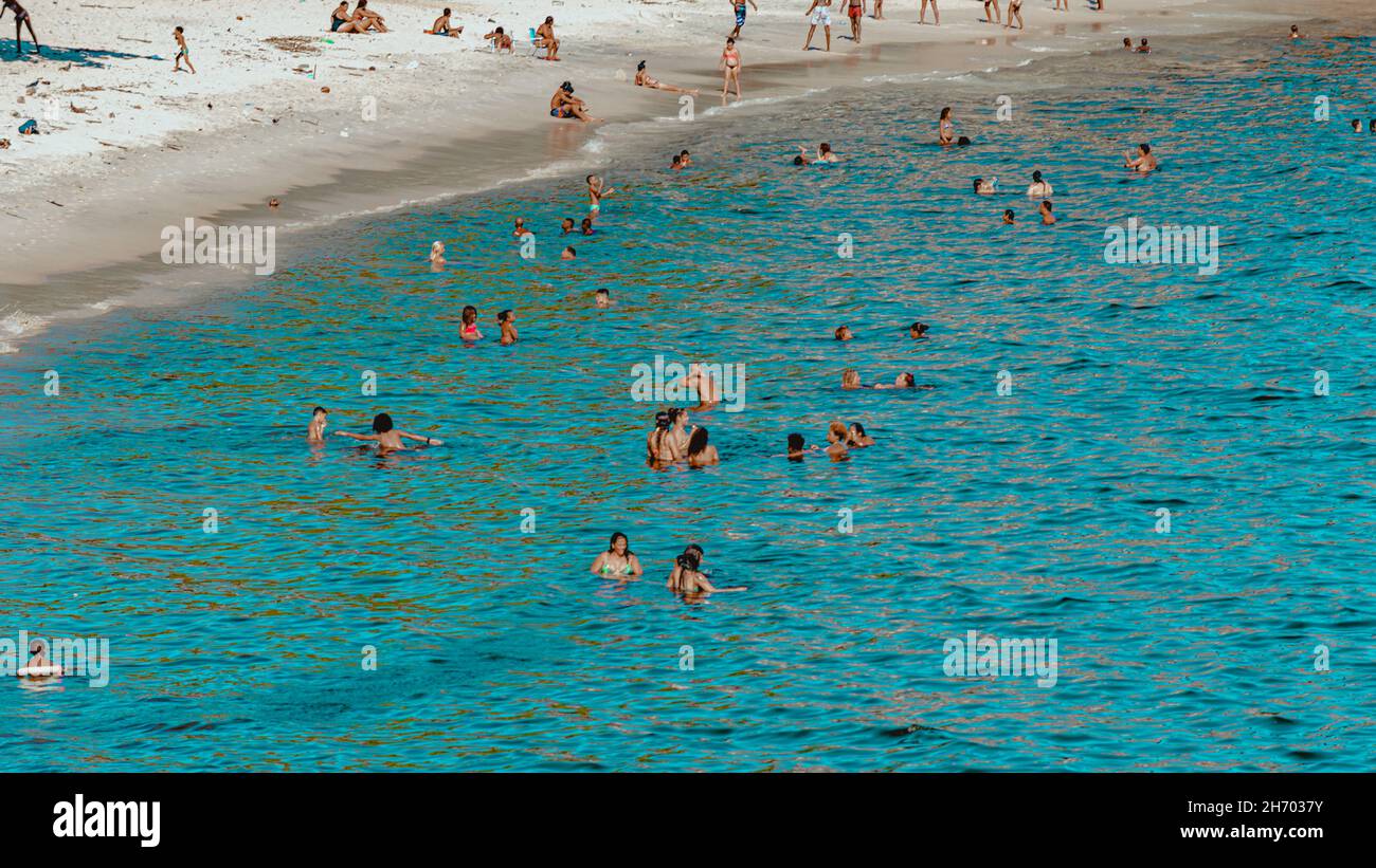 Rio de Janeiro, Brazil - CIRCA 2021: Coastal region of ocean beach ...